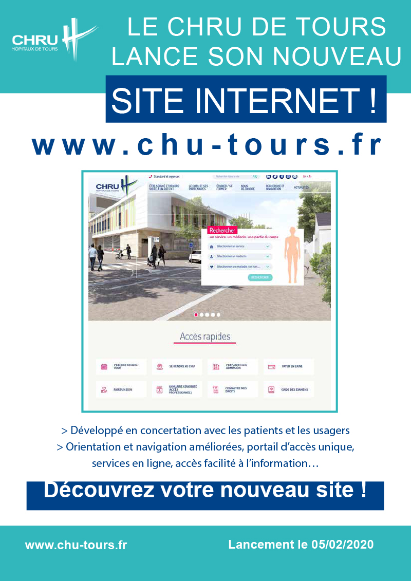 Le CHRU de Tours dévoile son nouveau site internet