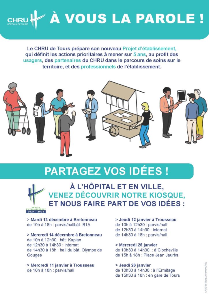 Projet d’Etablissement du CHRU : à vous la parole ! Du 13/12 au 26/01 ...
